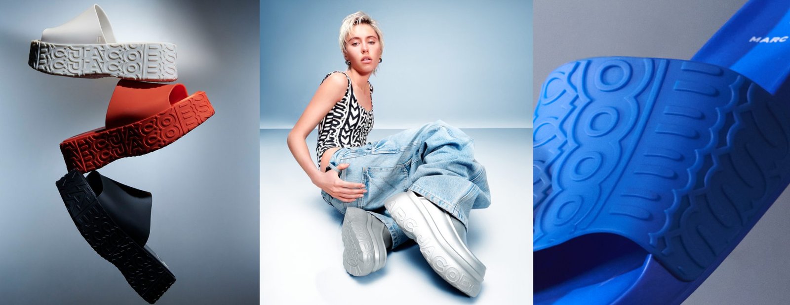 Melissa x Marc Jacobs Debuts Platform Slides And Chunky Clogs In ...