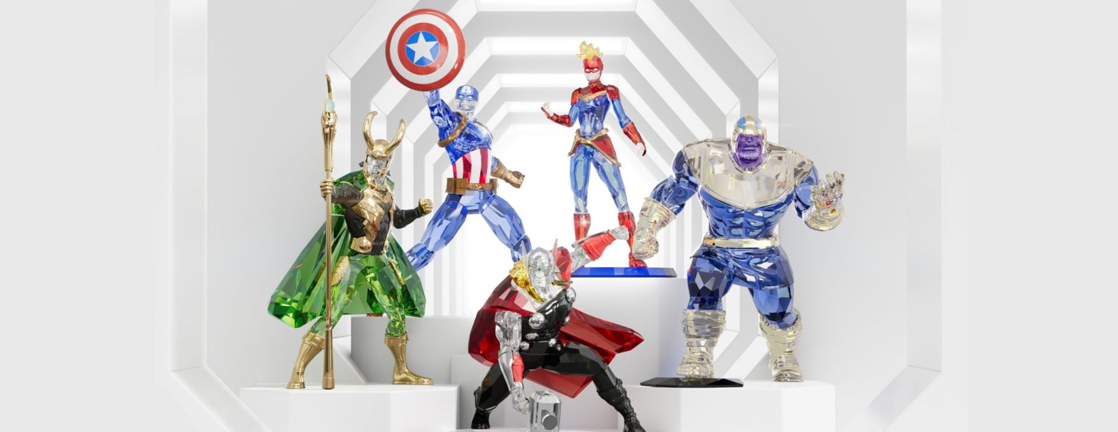 Swarovski x MARVEL Team Up For Superhero Crystal Figurines, Including ...